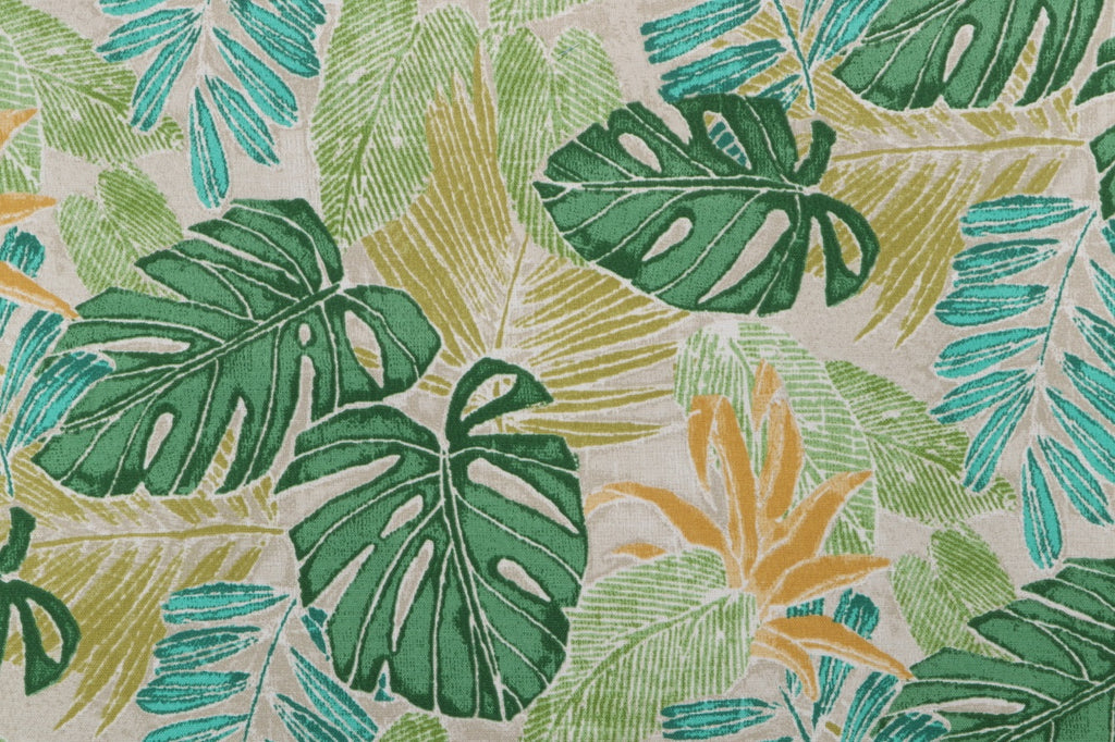 Tommy Bahama Batik Leaves Outdoor Fabric in Meadow – All About Fabrics