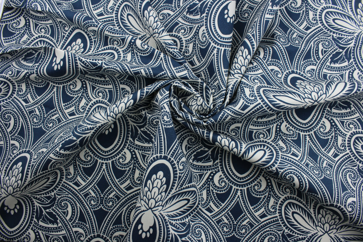 Robert Allen© Damod in Indigo - All About Fabrics