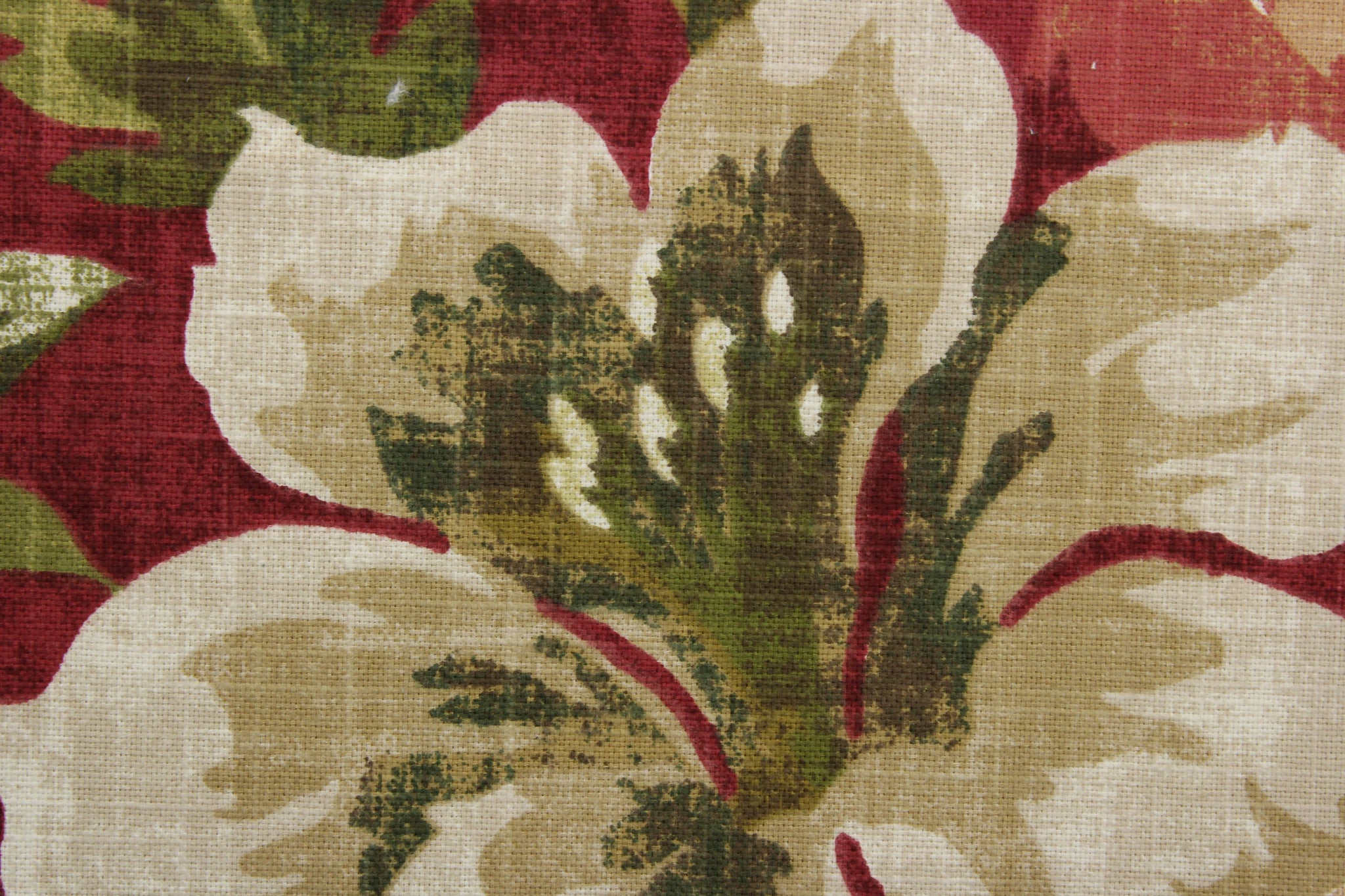 Magnolia in Scarlet - All About Fabrics