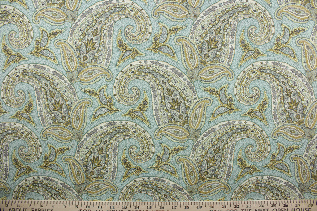 Robert Allen New Paisley Multipurpose Fabric in Dew – All About Fabrics