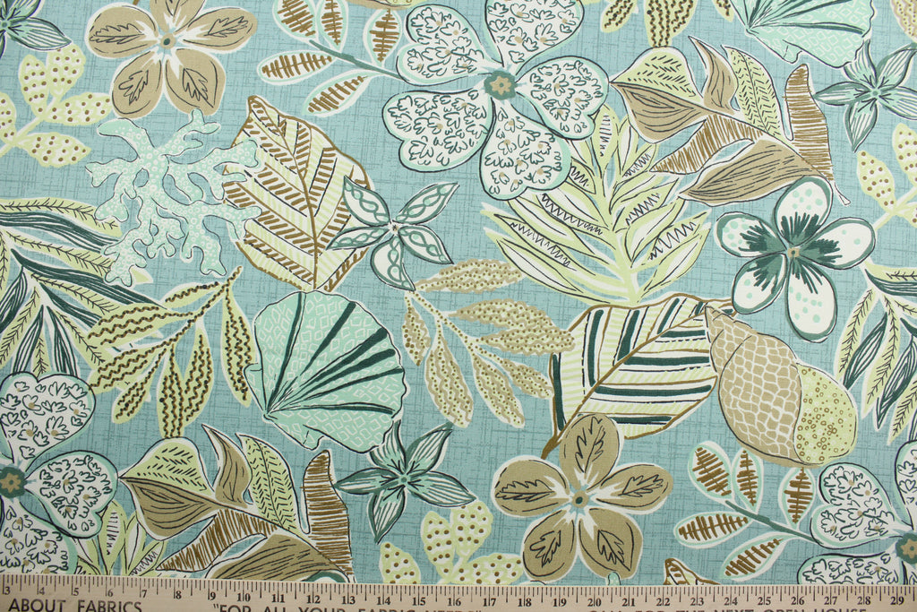 Robert Allen© Mingled Motifs in Dew – All About Fabrics