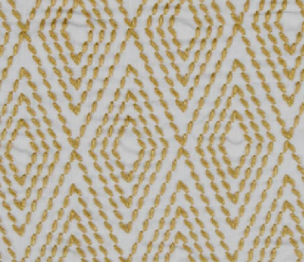 Larry Laslo Ancient Angle Embroidered Fabric in Gold – All About Fabrics