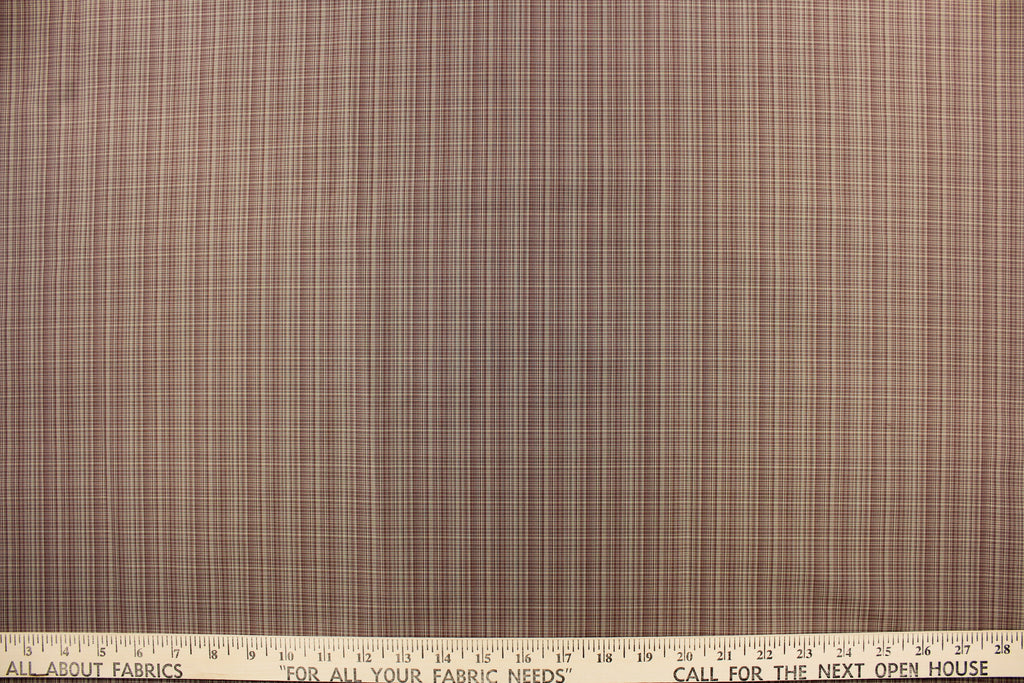 Yarn Dye Stripe Collingwood in Plum – All About Fabrics