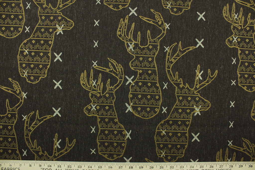 Tapestry Elk in Earth – All About Fabrics