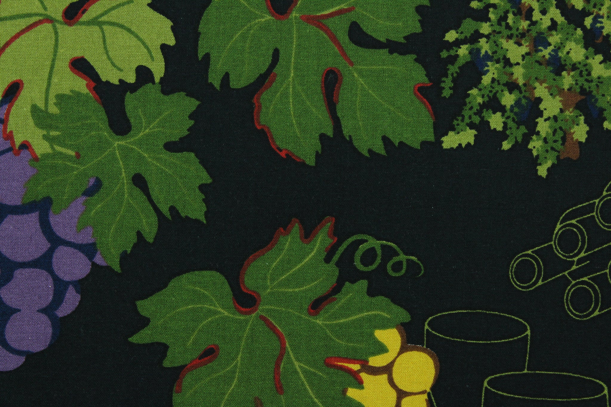 Fabric Traditions© Grapes in Navy - All About Fabrics