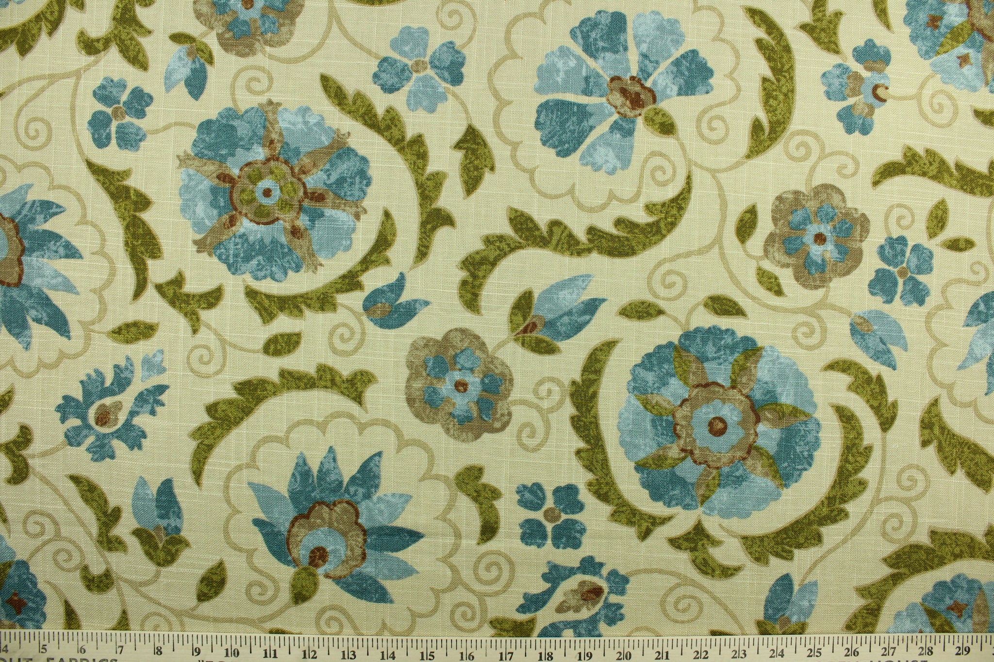 Jaclyn Smith Home© Trend© Floriated in Robin's Egg - All About Fabrics