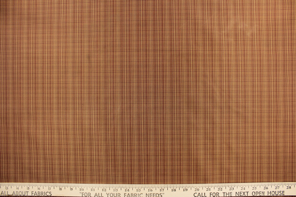 Yarn Dye Stripe Collingwood in Rustic Red – All About Fabrics